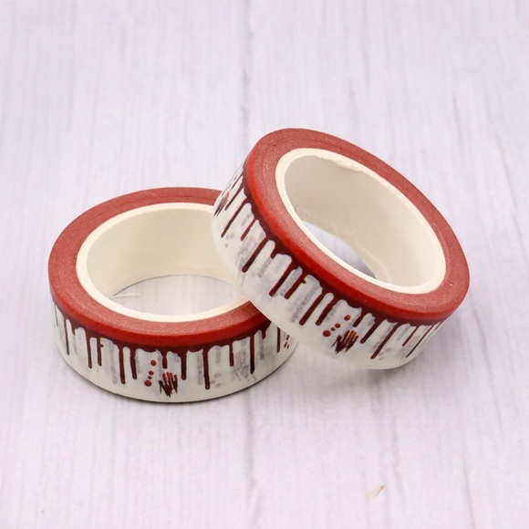 Office | Dripping Blood And Bloody Handprints Fun Halloween Washi Tape ...